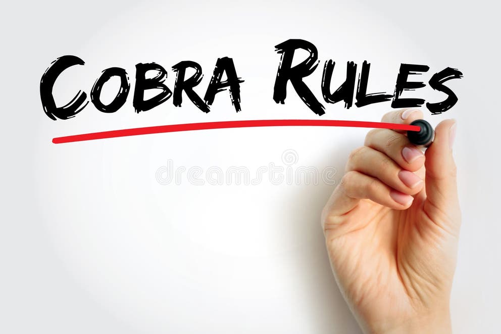 Cobra Rules Text Quote, Concept Background Stock Photo - Image of ...