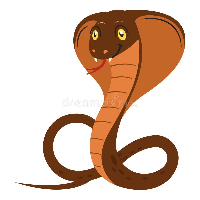 Cartoon Cobra stock vector. Illustration of illustration - 41817524