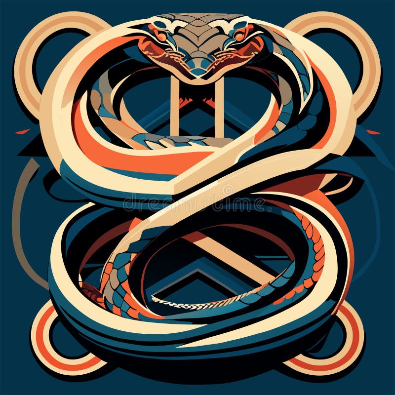 Cobra Snake Vector Illustration. Tattoo Art Design Element Stock Vector ...