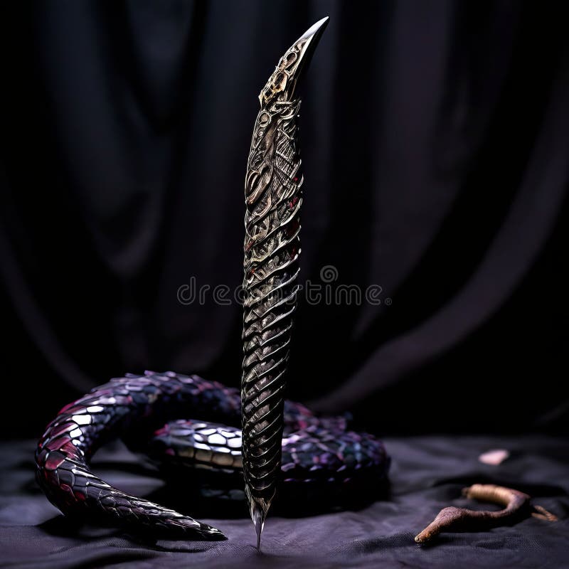 Cobra Venom Dagger a Dagger Coated with Deadly Cobra Venomensur Stock ...
