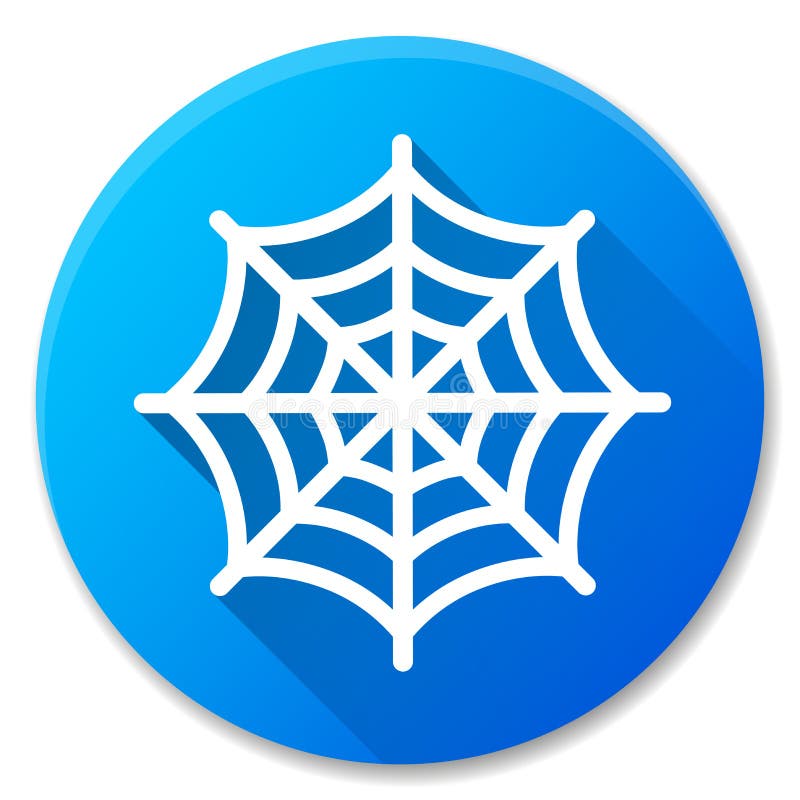 Cobweb of Blue Shapes on a Black Background with a White Glow ...