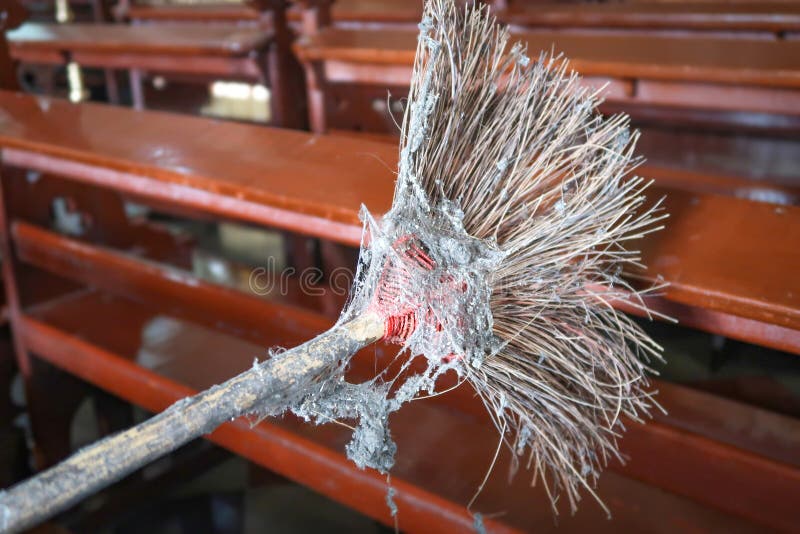 Cobweb Brush or Ceiling Long Handle Brush with Cobweb Stock Photo ...