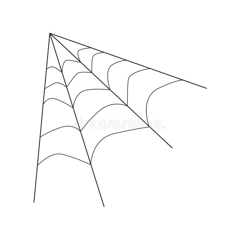 Cobweb icon stock vector. Illustration of pictogram - 112610555