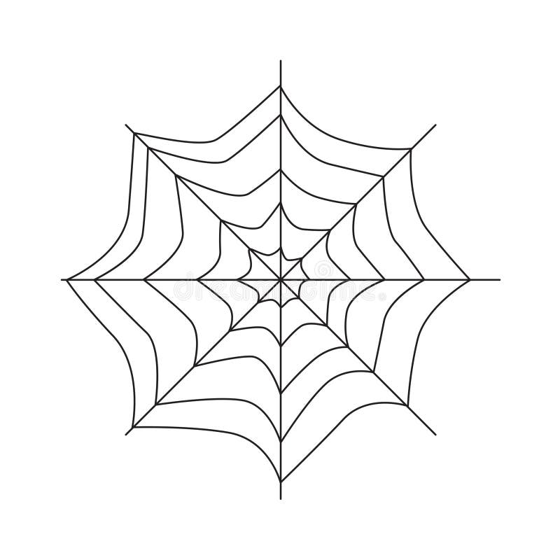 Cobweb icon stock vector. Illustration of pictogram - 112611249