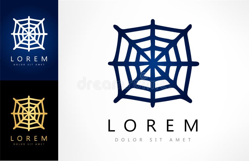 Cobweb logo vector stock vector. Illustration of animal - 116103102