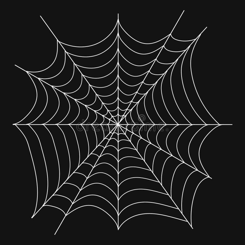 Cobweb, Realistic Web Icon Isolated on White Background. Vector ...