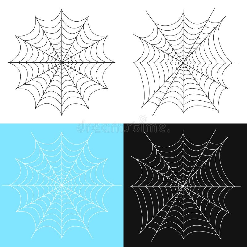 Cobweb, Realistic Web Icon Isolated on White Background. Vector ...