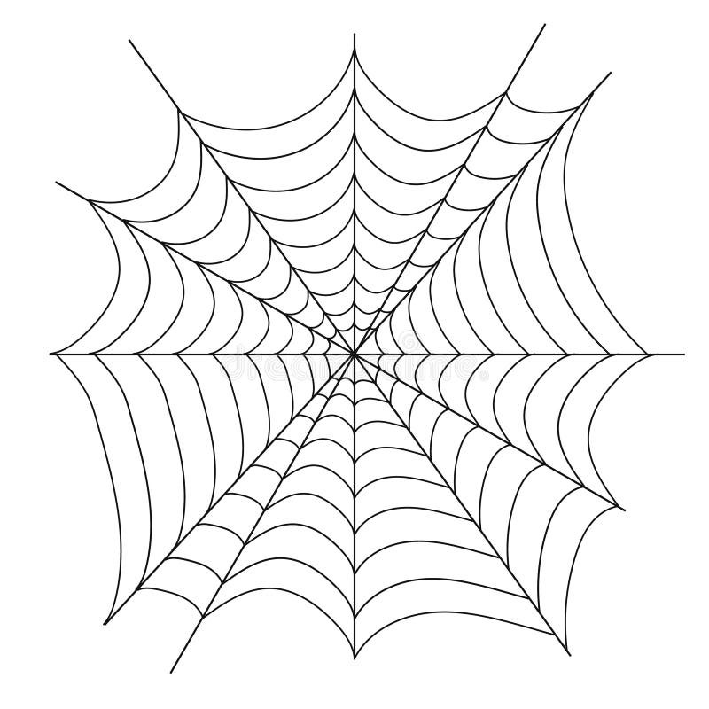 Cobweb, Realistic Web Icon Isolated on White Background. Vector ... Cobweb, Realistic Web Icon Isolated on White Background. Vector ...