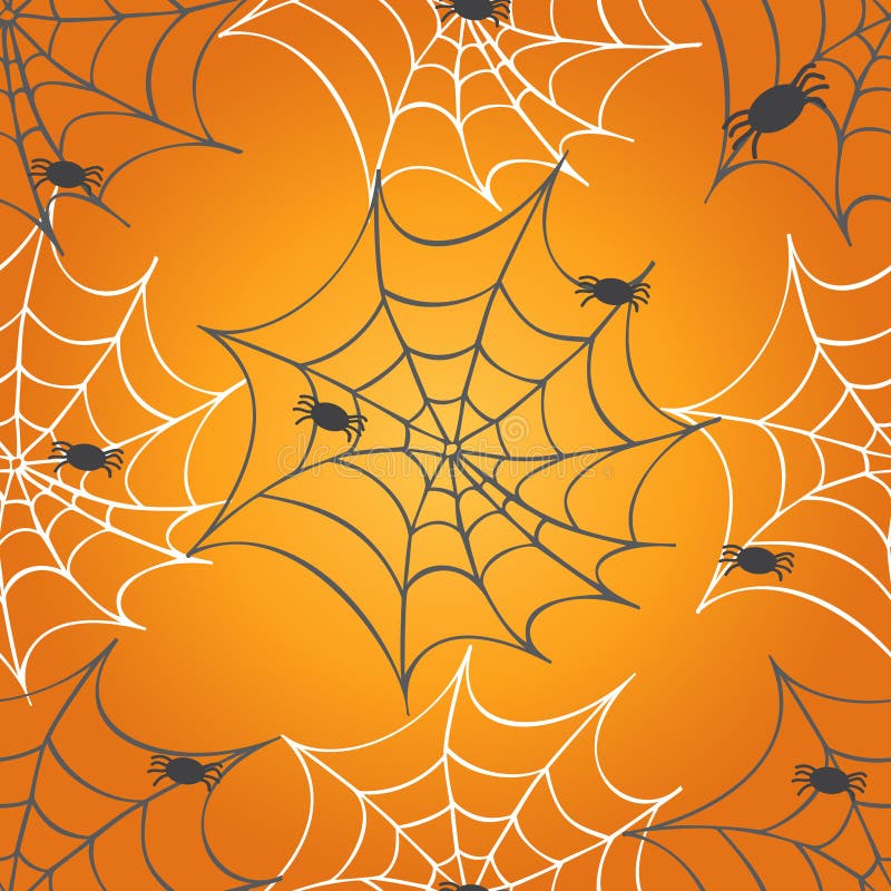Cobweb Seamless Pattern. Vector Halloween Background. Stock Vector ...