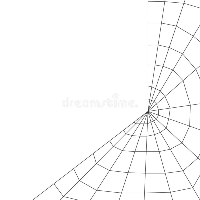 Cobweb and Spider Weave a Web Stock Vector - Illustration of line, icon ...
