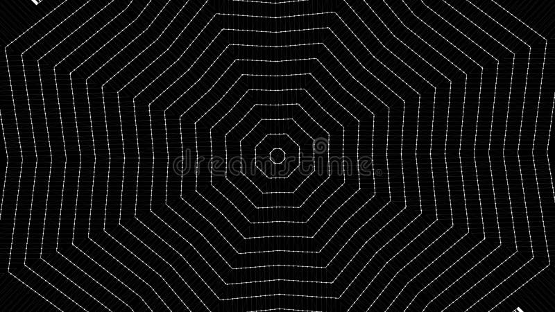 Cobweb or Spider Web Animation in White, Brown and Black Geometric ...