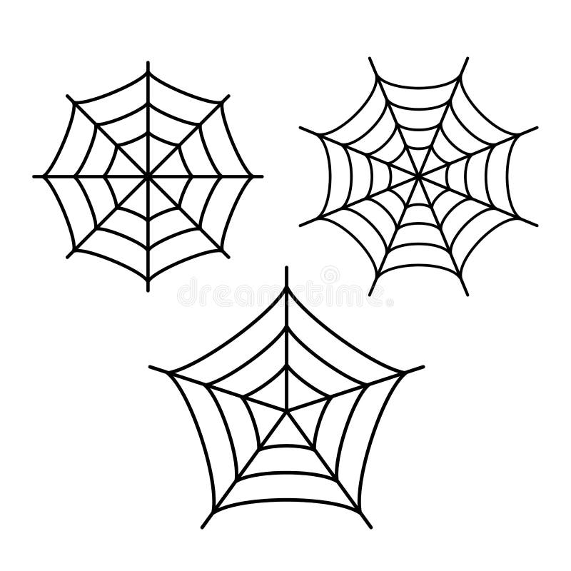 Spider and Cobweb Vector Icon Stock Vector - Illustration of network ...