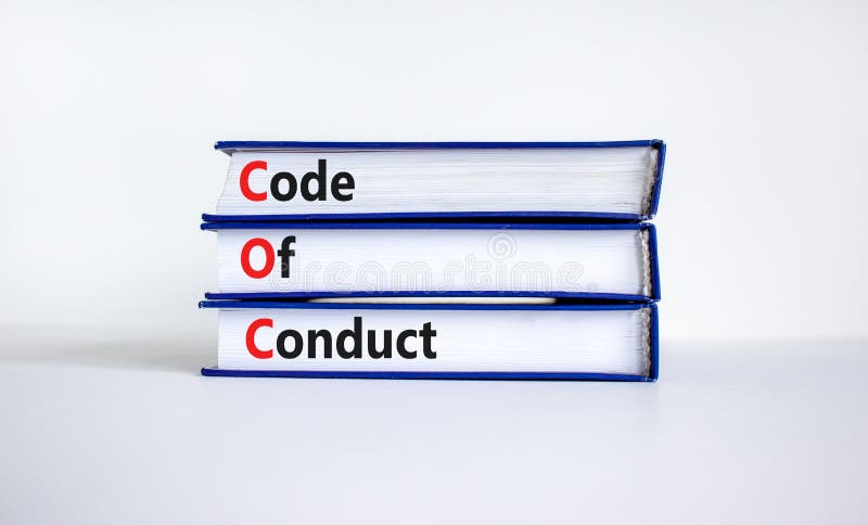 Coc Code Of Conduct Symbol Concept Words `coc Code Of Conduct` On