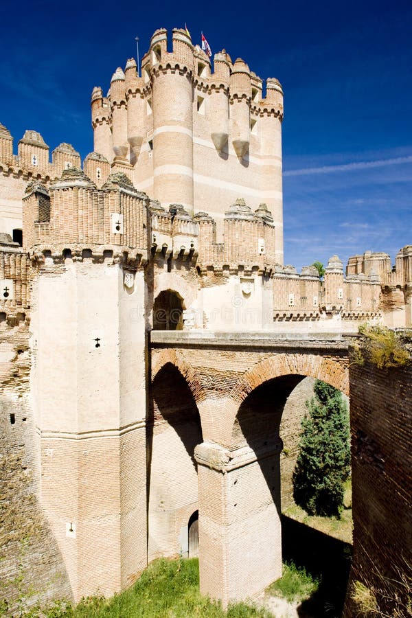 Coca Castle, Castillo De Coca in Segovia Province Stock Image - Image ...