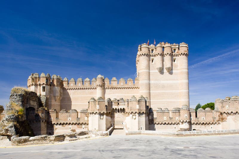 Coca Castle, Castillo De Coca in Segovia Province Stock Image - Image ...