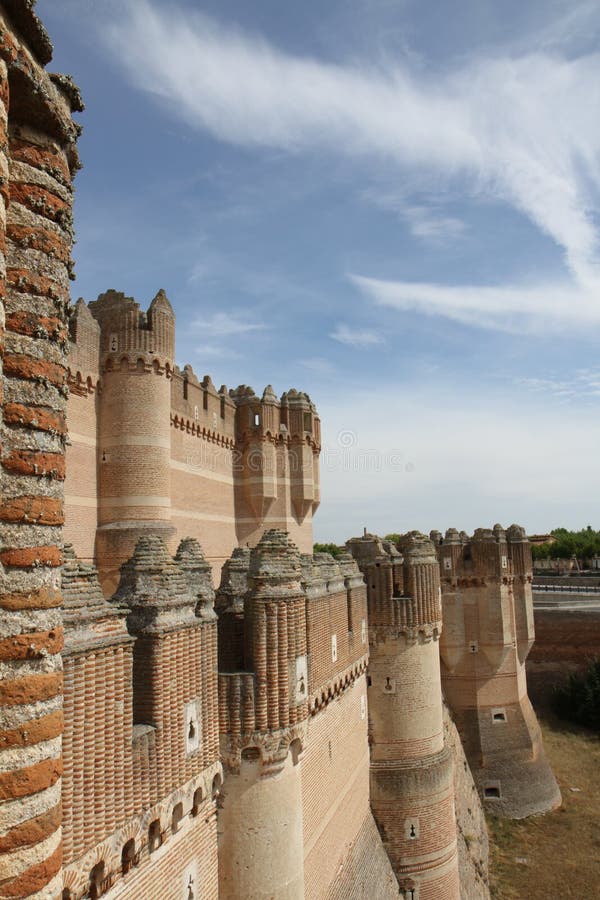 Coca Castle, Castillo De Coca in Segovia Province Stock Image - Image ...