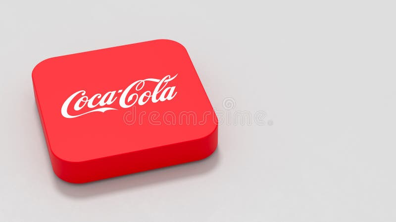 Coca-Cola App Icon on Gray Background with Copy Space Editorial Photo ...