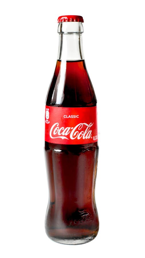 Coca Cola Bottle, Isolated on White Background Editorial Photo - Image ...