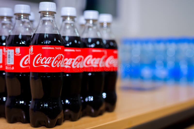 Coca Cola bottles editorial photo. Image of cola, label - 133633051