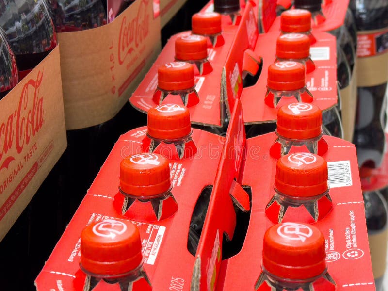 Coca Cola Bottles Red Packaging Display Store Aisle Stock Photos - Free ...