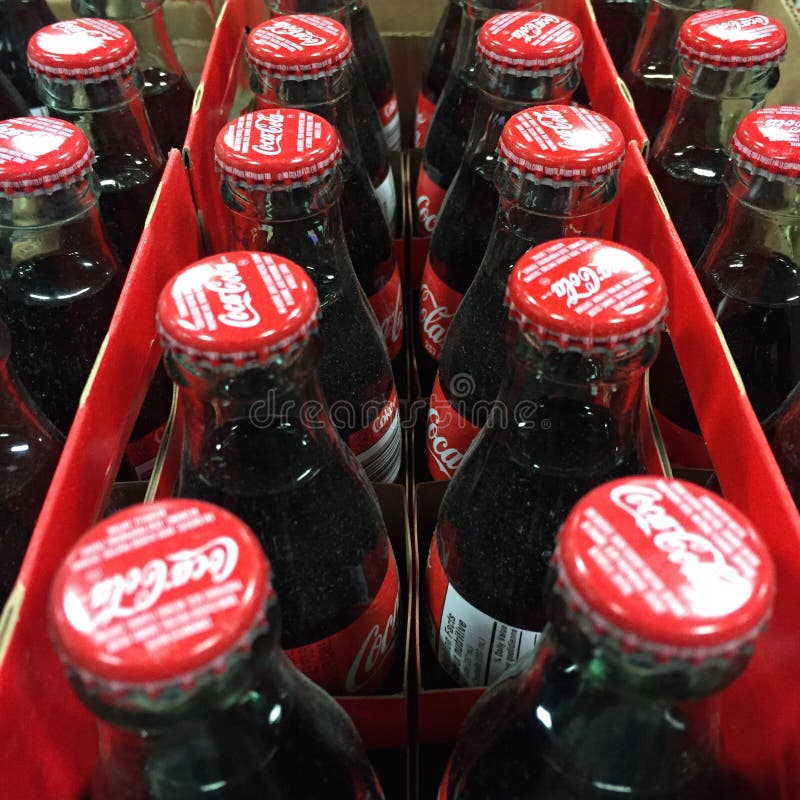 Coca-Cola bottles editorial stock photo. Image of ready - 73426958