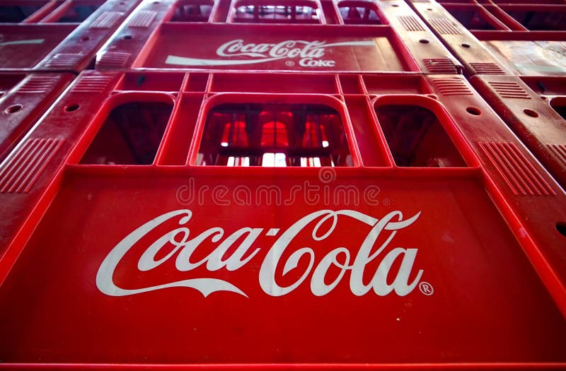 Coca-Cola boxes editorial photo. Image of original, boxes - 244151551