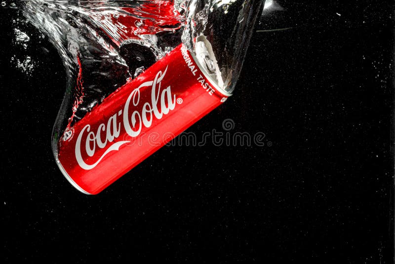 Coca cola can editorial stock photo. Image of font, cola - 193001633