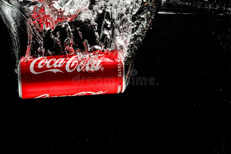 Coca cola can editorial stock photo. Image of drink - 193001728