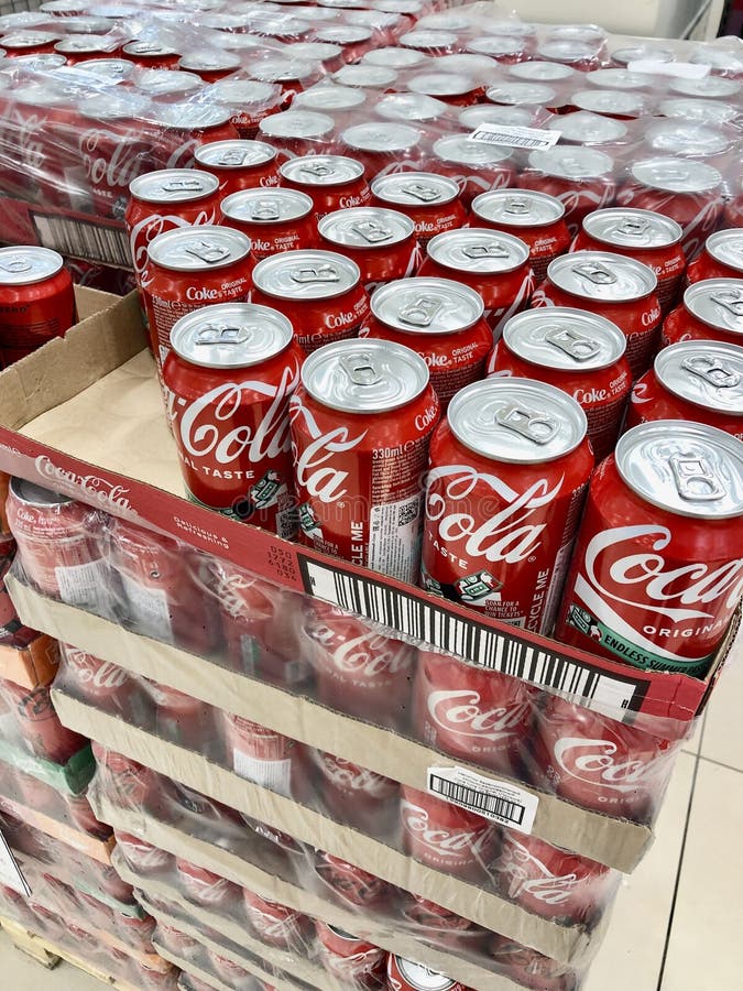 Coca-Cola Cans Storage Piles Editorial Image - Image of beverage ...