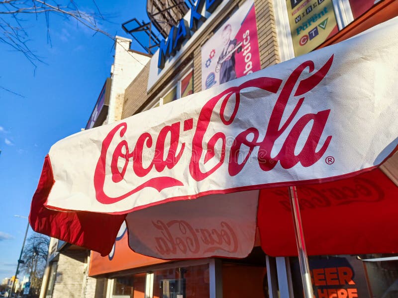 Coca Cola Company logo editorial stock image. Image of brand - 321819969