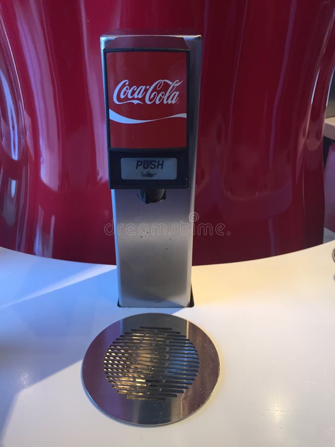 Coca-Cola fountain. editorial stock photo. Image of tourist - 78487518