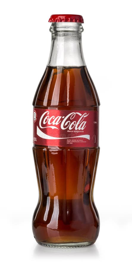 Klassische Flasche Von Coca-Cola Lokalisierte Redaktionelles ...