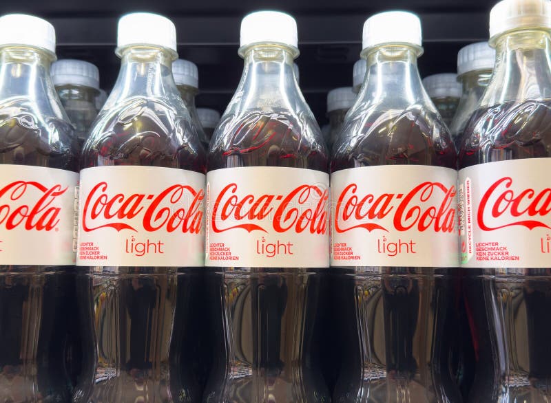 Coca-cola Light Bottles on Store Shelf Editorial Image - Image of coca ...