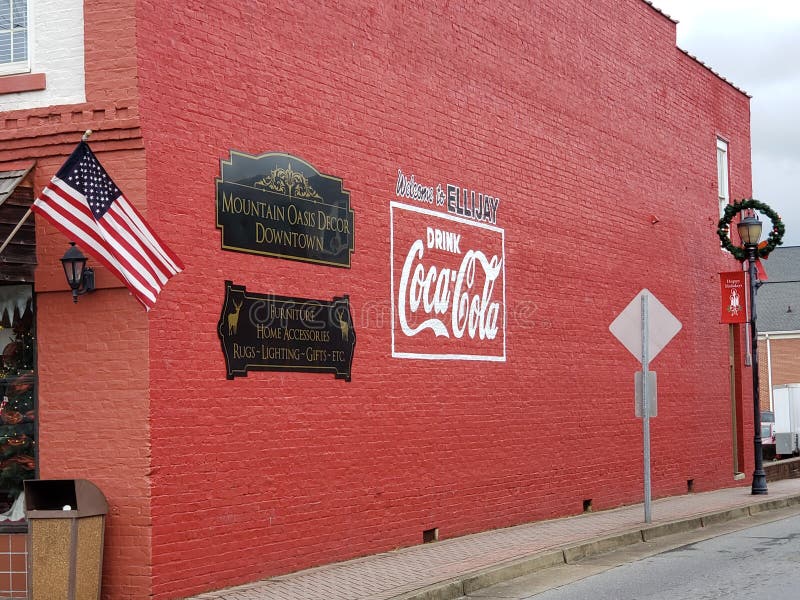 Coca Cola Logo Red Brick Wall Editorial Stock Photo - Image of cola ...