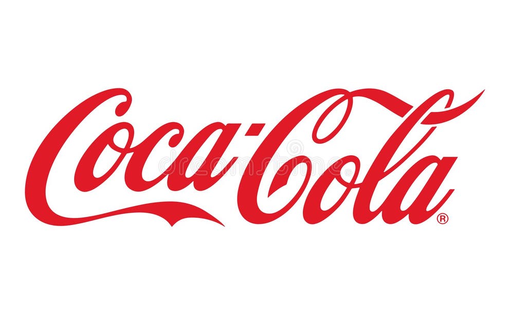 Coca-Cola Logo Vector Illustration on White Background Editorial Stock ...