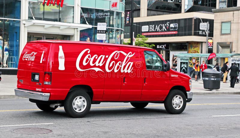 Coca Cola Minivan editorial stock photo. Image of advertisement - 25146533
