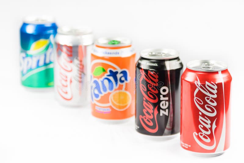 Coca-Cola, Zero, Light, Sprite-drycker Redaktionell Bild - Bild av koka ...