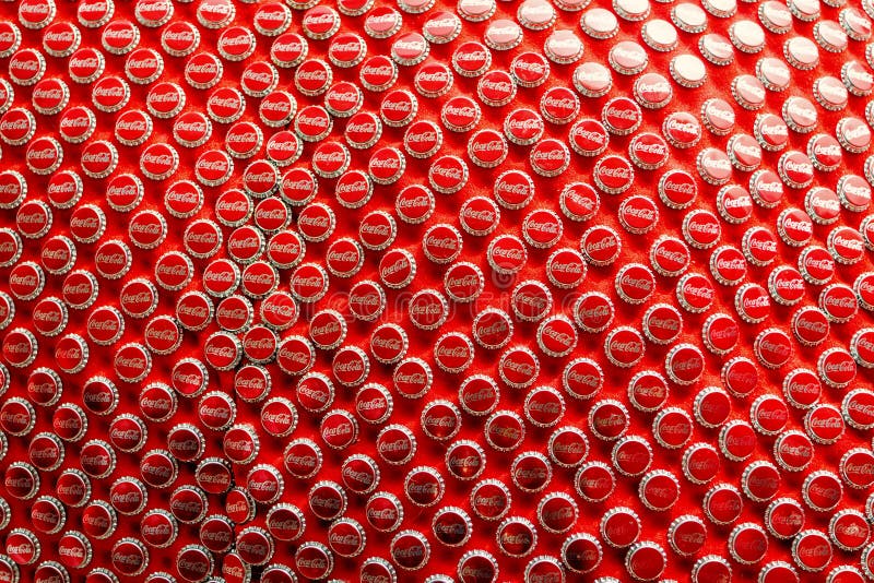 Coca Cola Red Cap Background Editorial Image - Image of carbonated ...