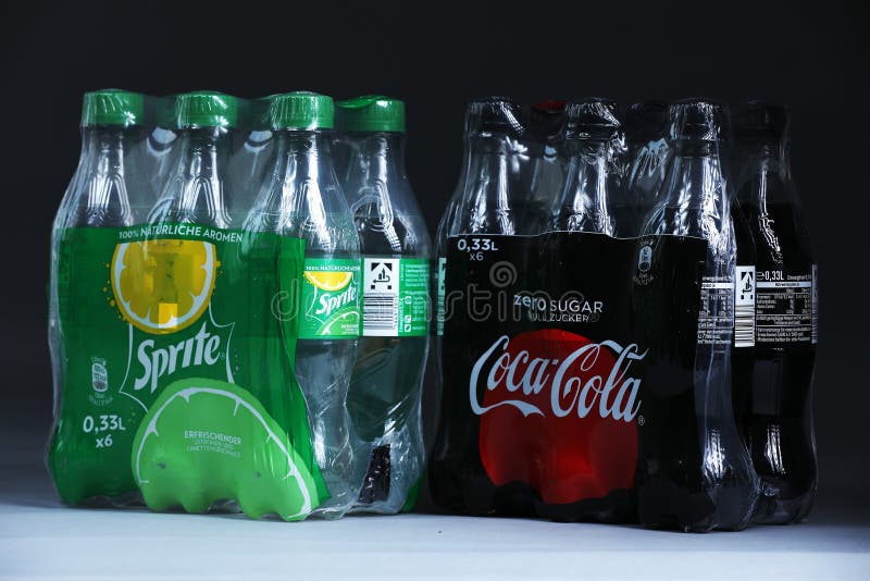Coca-Cola and Sprite Packs of Drinks Editorial Stock Photo - Image of ...