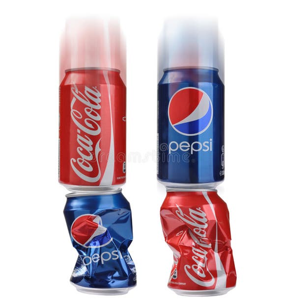 Coca Cola vs. Pepsi editorial image. Image of brand, advertised - 24744505