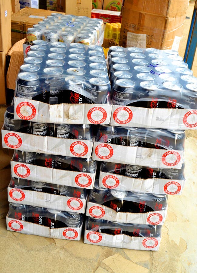 Coca Cola Zero Refrigerating Beverage Sample Editorial Image - Image of ...