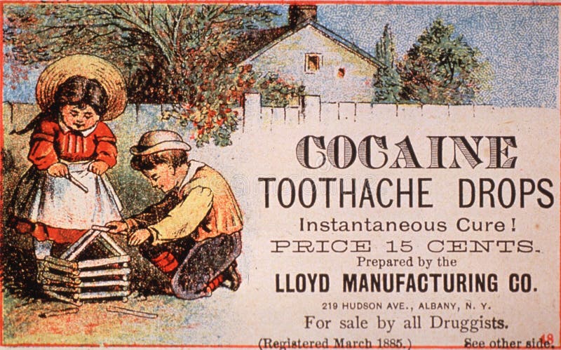 Cocaine Toothache Drops Picture. Image: 222389843