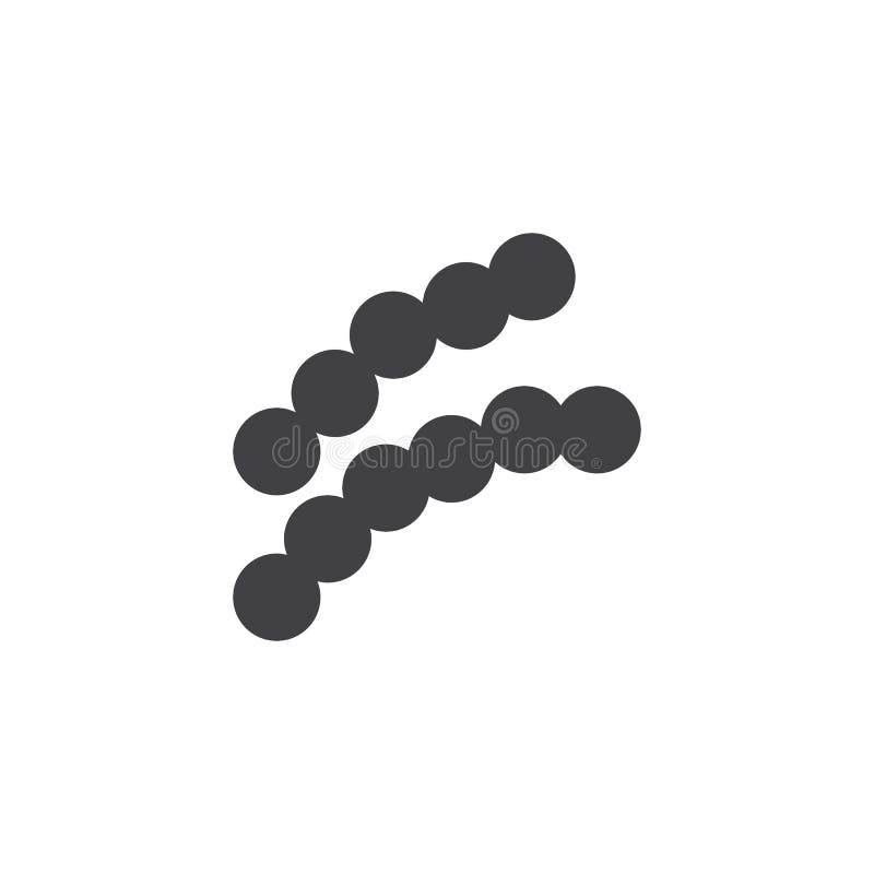 Cocci Bacterium Vector Icon Stock Vector - Illustration of bacterium ...