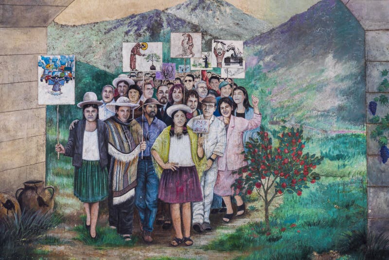Mural Painting in Cochabamba Bolivia Editorial Image - Image of outdoor ...