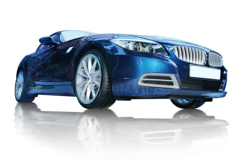 Coche azul foto de archivo. Imagen de ruedas, azul, linterna - 9667874