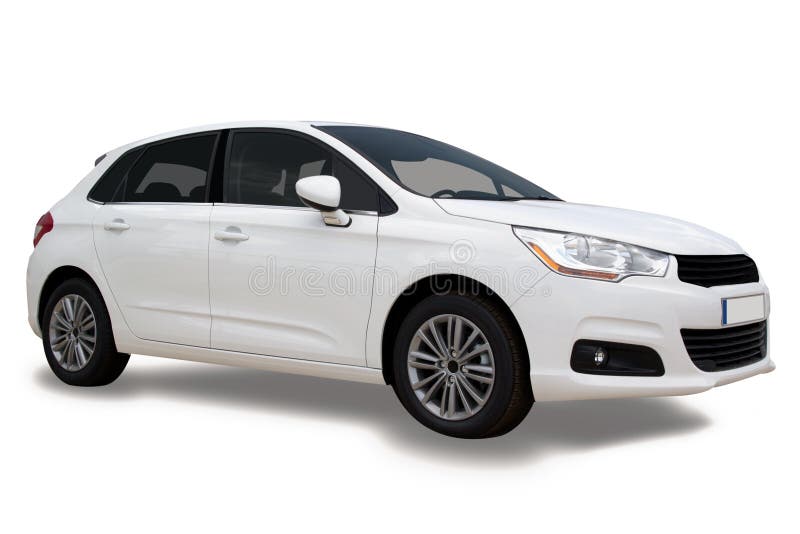 Coche blanco imagen de archivo. Imagen de ambiental, combustible - 20432723