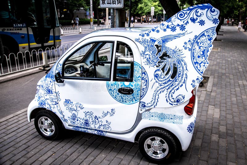 Coche Con Las Alas Del ángel Imagen de archivo - Imagen de ...