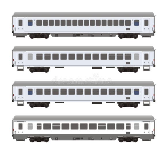 Coche de tren sin rayar ilustración del vector. Ilustración de vario ...