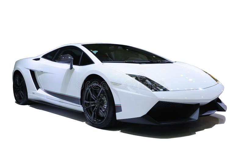 Coche deportivo blanco imagen editorial. Imagen de poderoso - 16456345