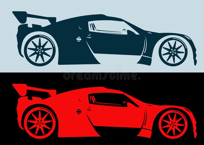 Coche Logo Abstract Lines Vector Ilustración Del Vector Ilustración del ...